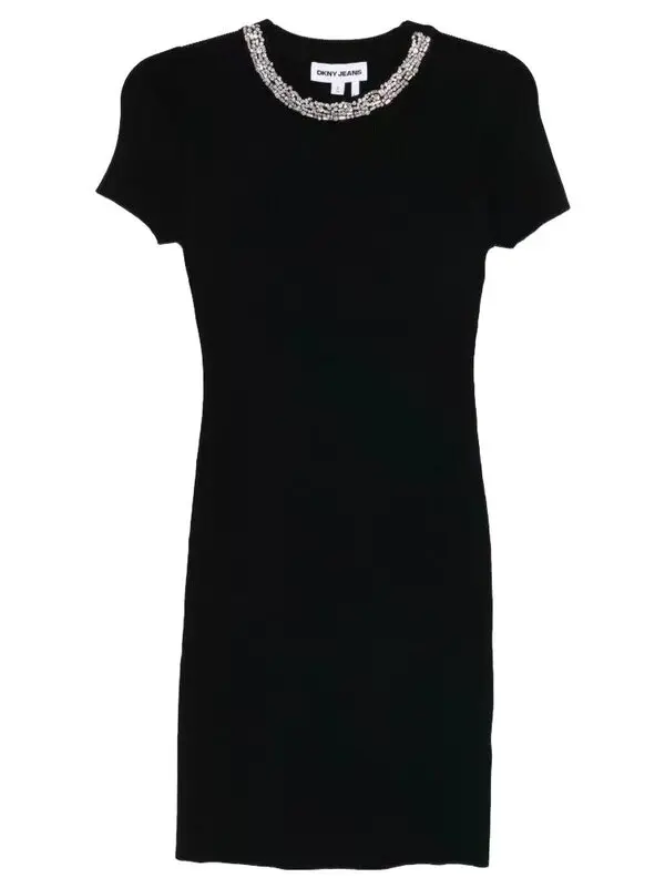 Dkny Short-sleeve Mini Dress - Black