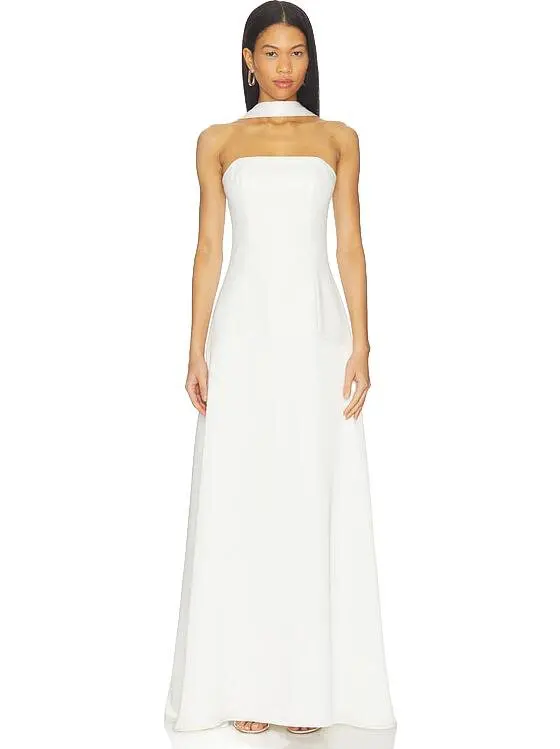 ELLIATT Noralyn Strapless Gown - White