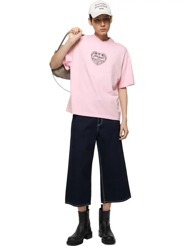 Acne Studios Logo T-shirt - Baby Pink