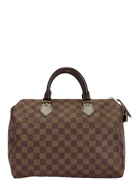 FWRD RENEW Louis Vuitton Damier Ebene Speedy 30 Handbag - Brown