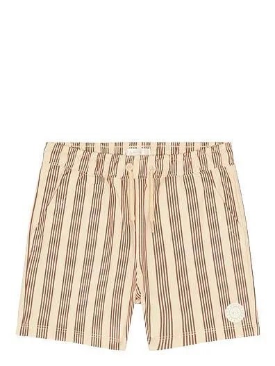 RYLEE + CRU Boardshort - Brown Butterscotch Stripe