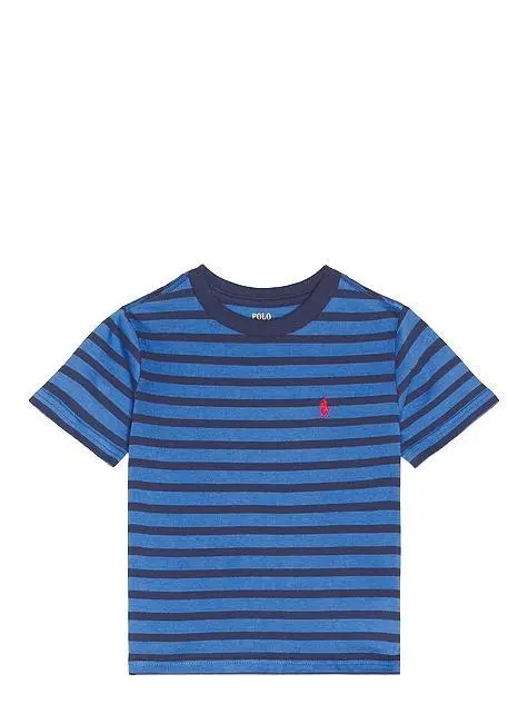 Polo Ralph Lauren Classic Striped Crewneck T-shirt - Scottsdale Blue & Light Navy