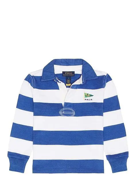 Polo Ralph Lauren Long Sleeve Rugby Striped Pullover - Liberty & White