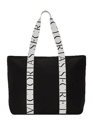 Victoria's Secret Canvas Tote Bag - Black