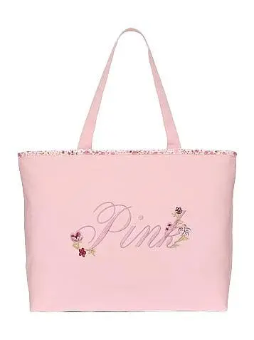Victoria's Secret Floral Canvas Tote Bag - Pink