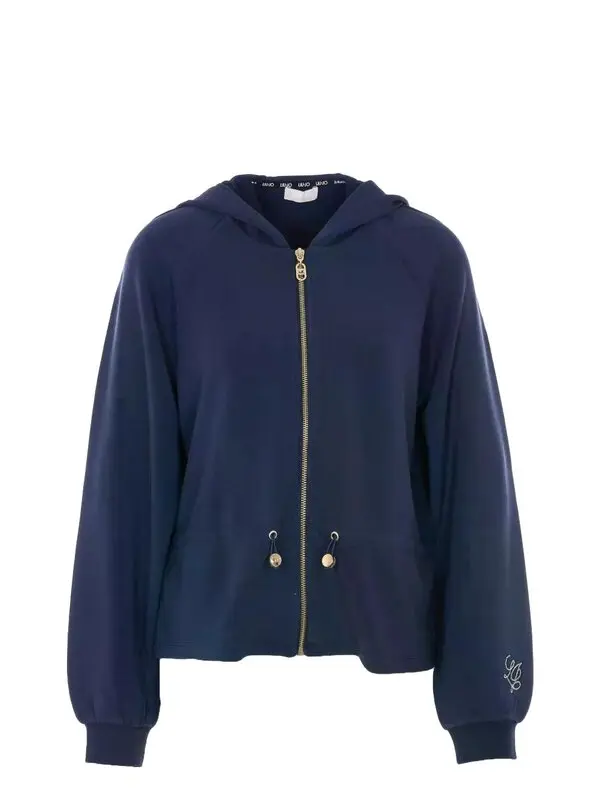 Liu Jo Long-sleeve Zip-up Hoodie - Blue