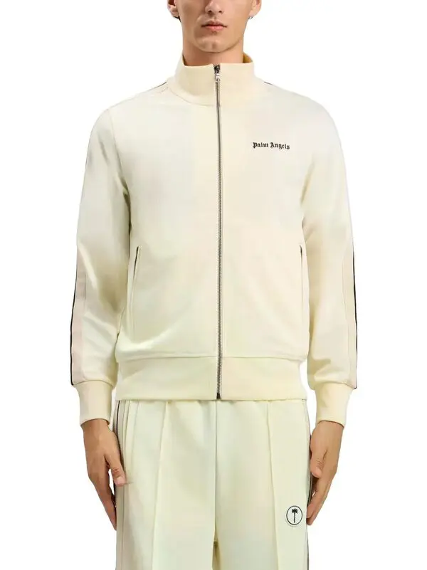Palm Angels Logo Stripes Sweatshirt - Neutrals