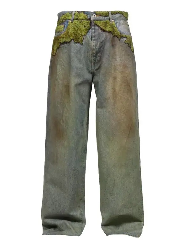 DOUBLET Moss Grown Wood Jeans By - Blue