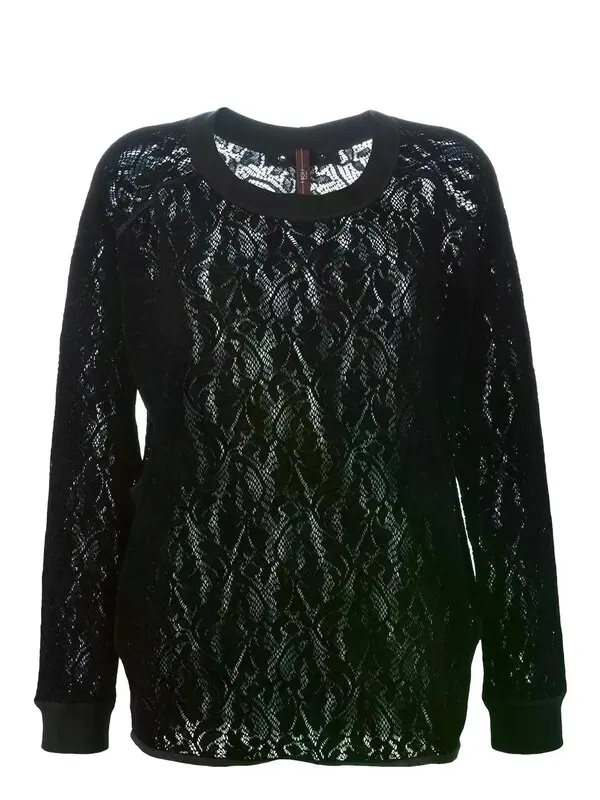 High Lace Top - Black