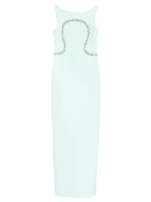Safiyaa Embellished Sleeveless Midi Dress - Blue