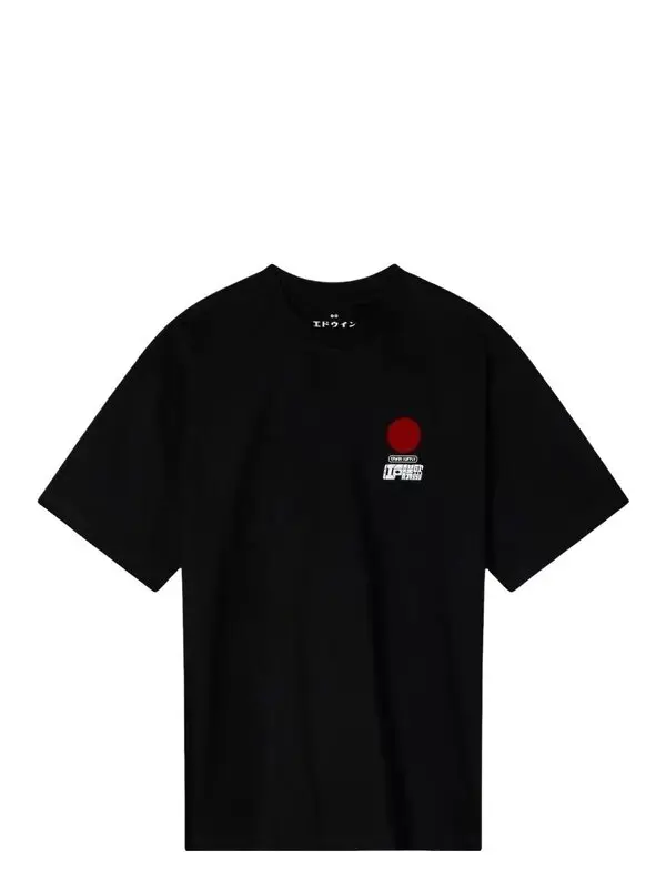 Edwin Graphic-print Cotton T-shirt - Black