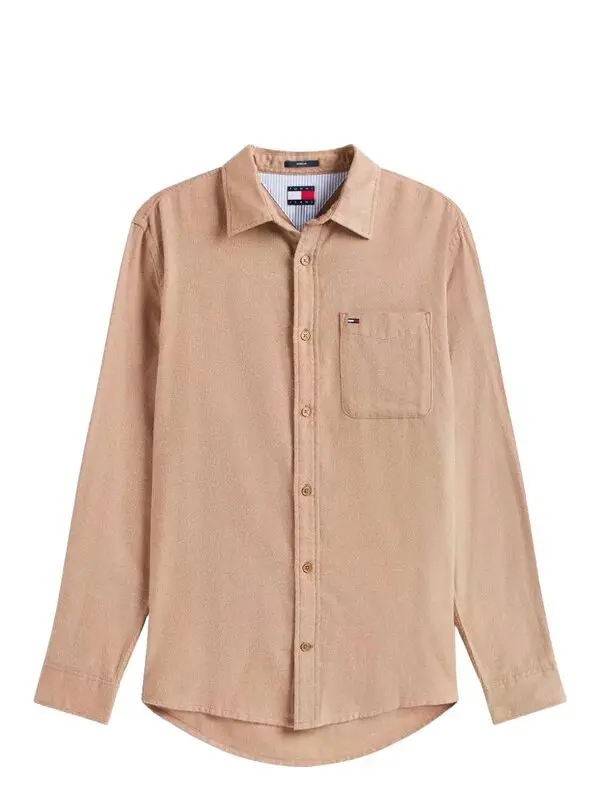 Tommy Hilfiger Pocket Long-sleeve Shirt - Neutrals