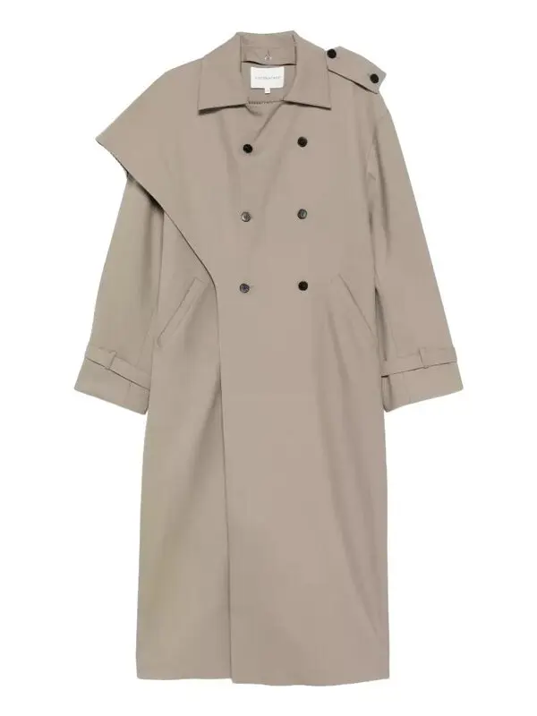 VIKTORIA CHAN Larissa Oversized Wool Coat - Grey