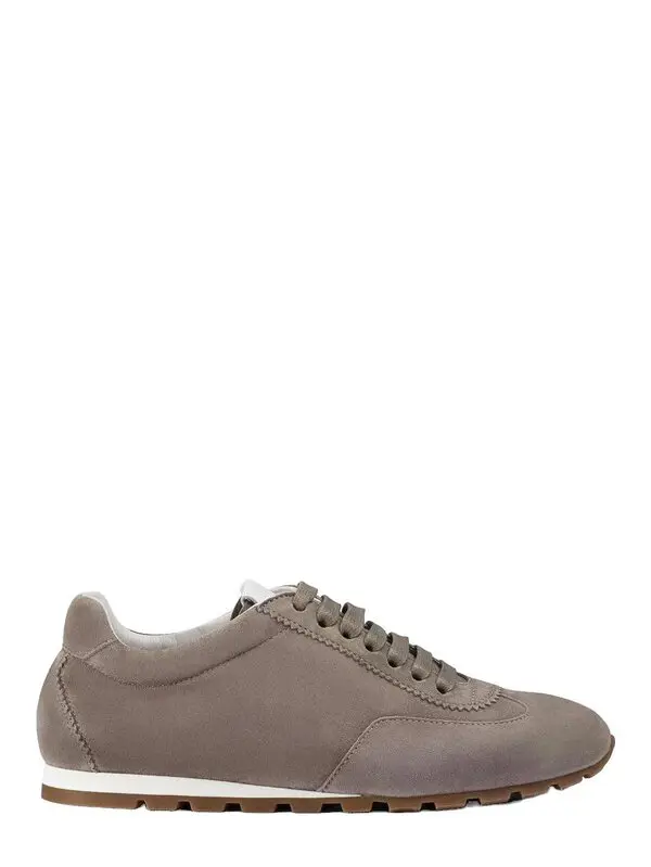DOUCAL'S Suede Low Top Sneakers - Neutrals