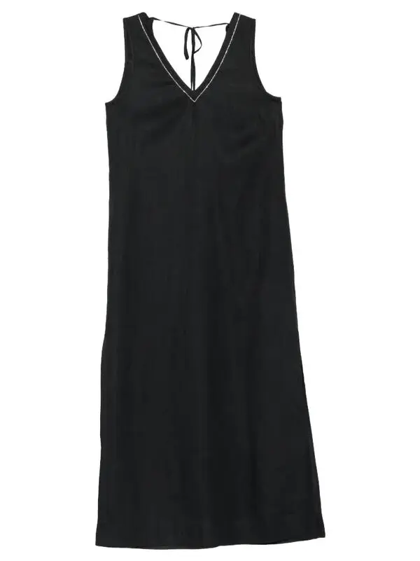 Peserico V-neck Sleeveless Midi Dress - Blue