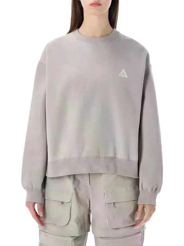 Nike Fleece Logo Sweatshirt - Grey