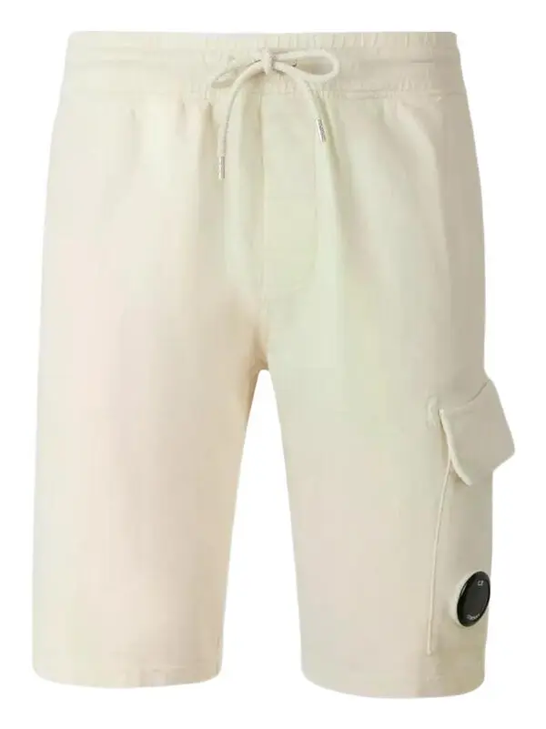 C.P. COMPANY Drawstring Cargo Shorts - Neutrals