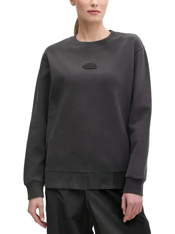 The North Face Crew-neck Sweatshirt With Logo Patch - Black