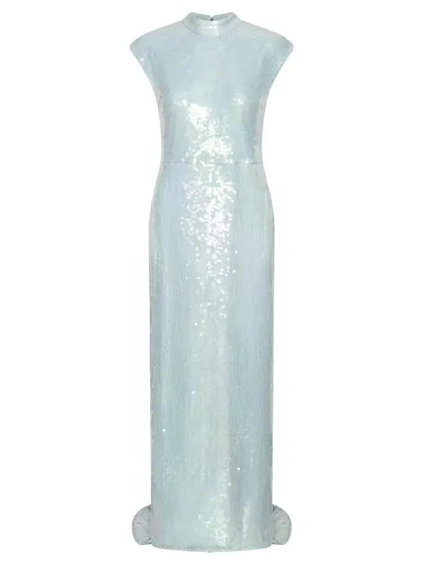 ROTATE BY BIRGER CHRISTENSEN Sequin Maxi Dress - Blue