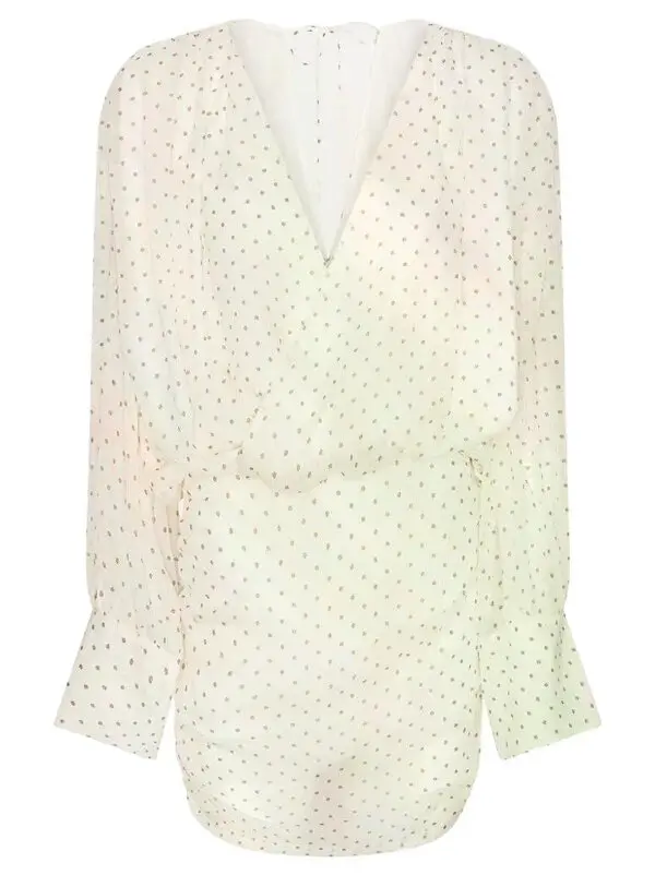 ROTATE BY BIRGER CHRISTENSEN Chiffon Mini Dress - Neutrals