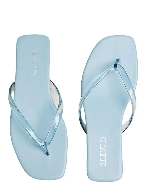 SILENT D Rella Thong Sandals - Blue/blue