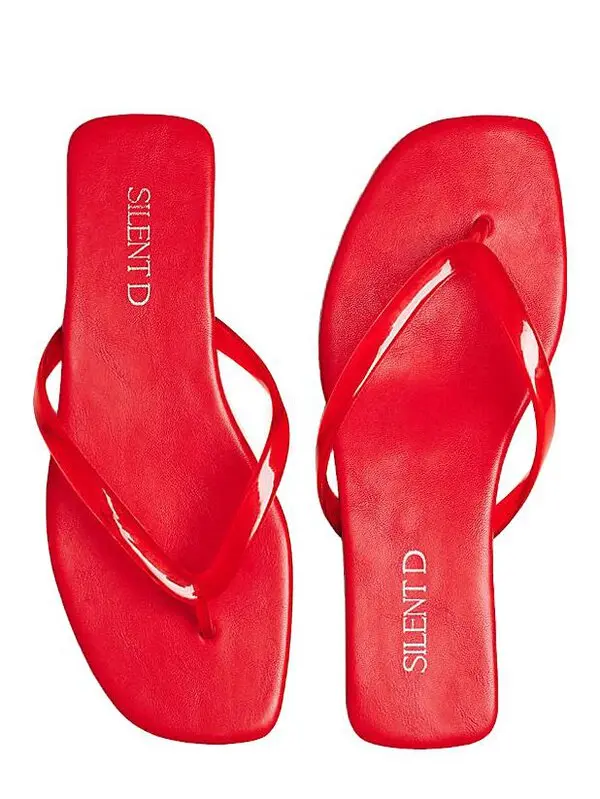 SILENT D Rella Thong Sandals - Red/red