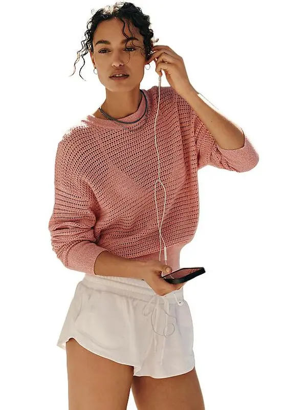 Varley Kershaw Cotton Sweatshirt - Brandy Rose