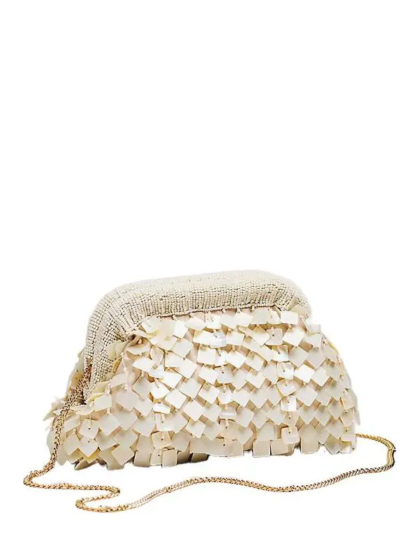L*Space Vienna Shelly Clutch - Cream