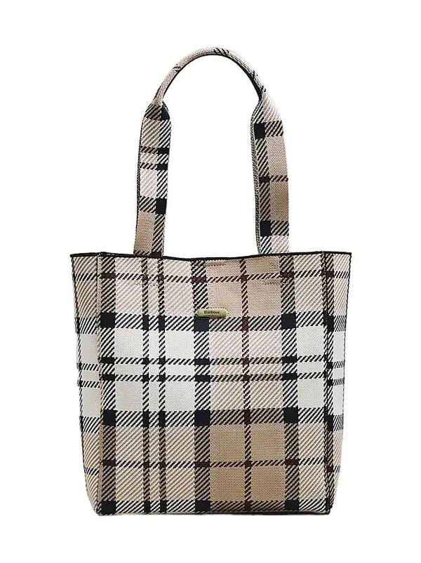 Barbour Layla Tartan Tote Bag - Rosewood Tartan
