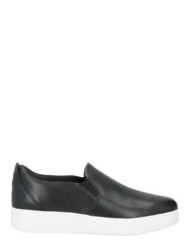 Fitflop Leather Slip-on Sneakers - Black