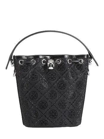 Tory Burch Jacquard Bucket Bag - Black