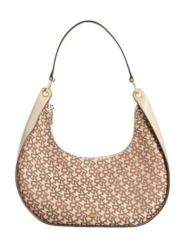 Dkny Jacquard Hobo Bag - Brown