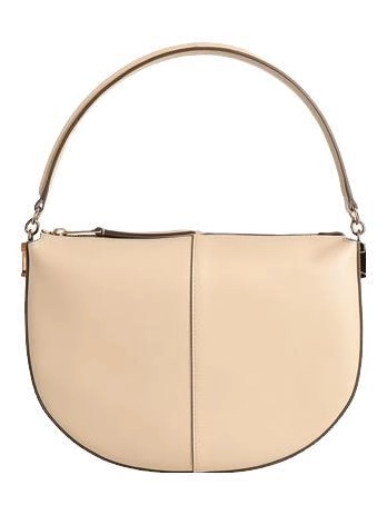 TOD'S Leather Hobo Bag - Beige