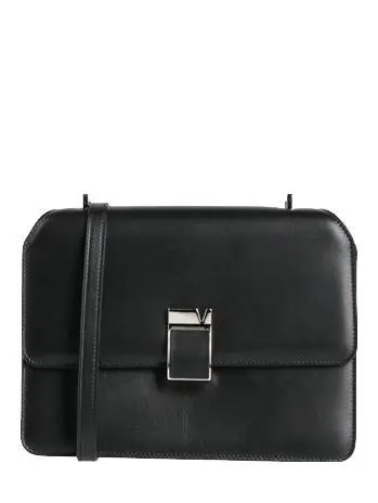 VALEXTRA Nolo Medium Cross-body Bag Calfskin - Black