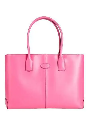 TOD'S Handbag Calfskin Tote - Magenta