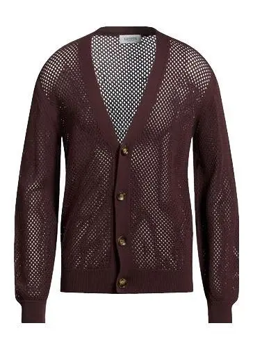 LANEUS Crochet-knit Cardigan - Brown