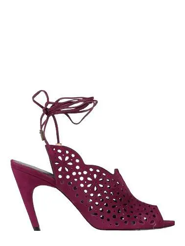 ROGER VIVIER Suede Heeled Sandals - Purple