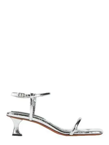 Proenza Schouler Leather Sandals - Silver
