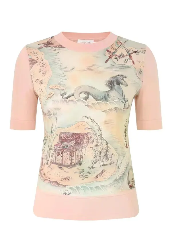 Zimmermann Rebellion Print Short-sleeve T-shirt - Pink