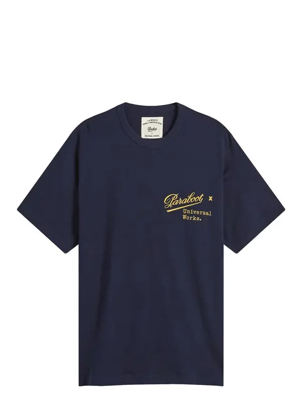 Universal Works X Paraboot Jersey Print T-shirt - Navy
