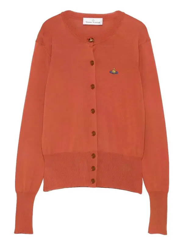 VIVIENNE WESTWOOD Button-fastening Cardigan - Orange