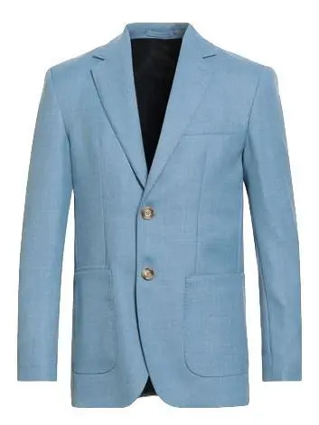 JOHNNY LAMBS Blazer Azure Size Polyester, Wool - Blue