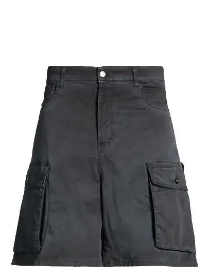 BARROW Cotton-blend Twill Cargo Shorts - Black