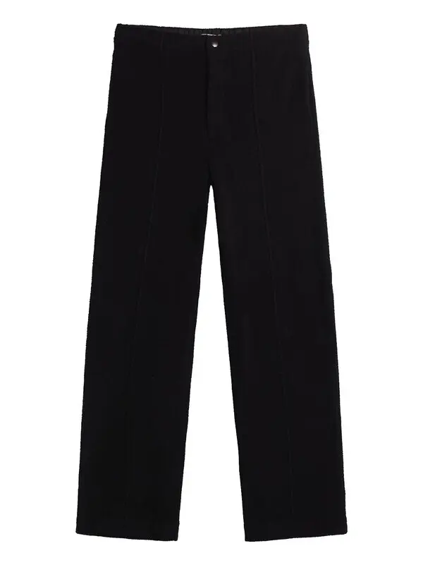Auralee Pile Trousers - Navy