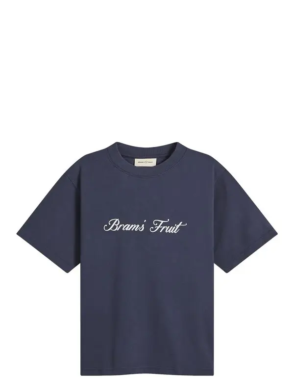 BRAM'S FRUIT Script Logo T-shirt - Navy