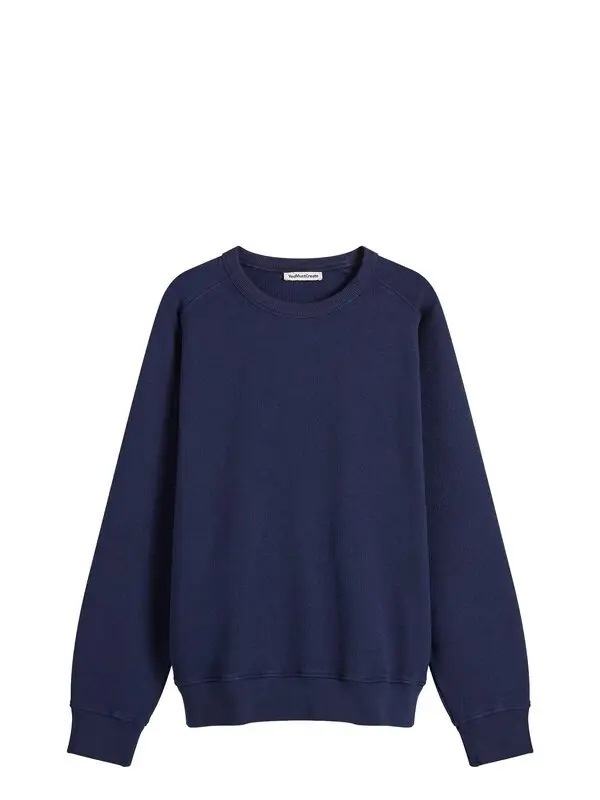 You Must Create Textured Almost Grown Sweatshirt - Navy
