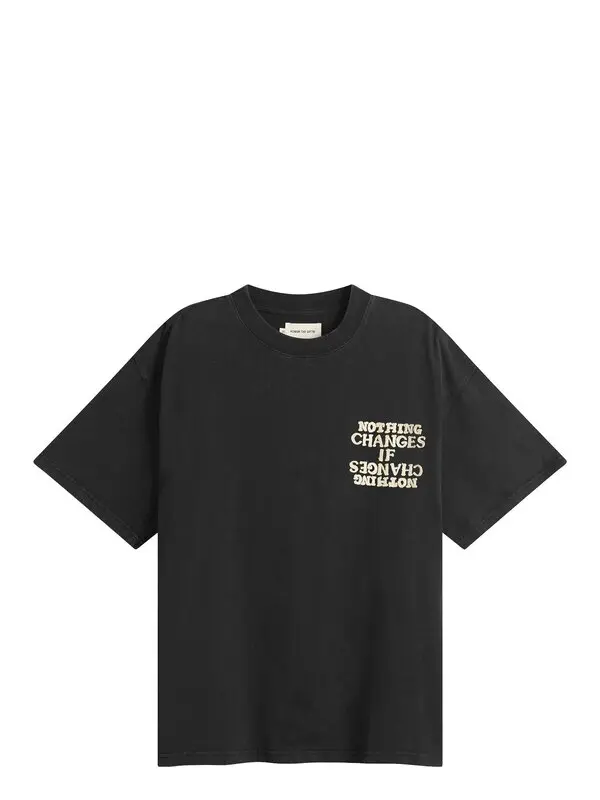 HONOR THE GIFT Nothing Changes T-shirt - Black