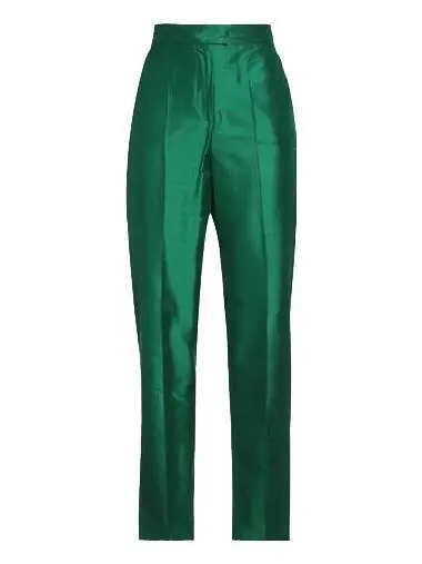 Max Mara Silk Shantung Pants - Green