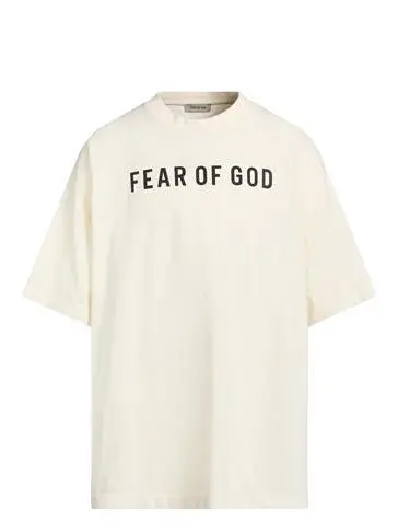 Fear Of God T-shirt Cream Size Cotton - White