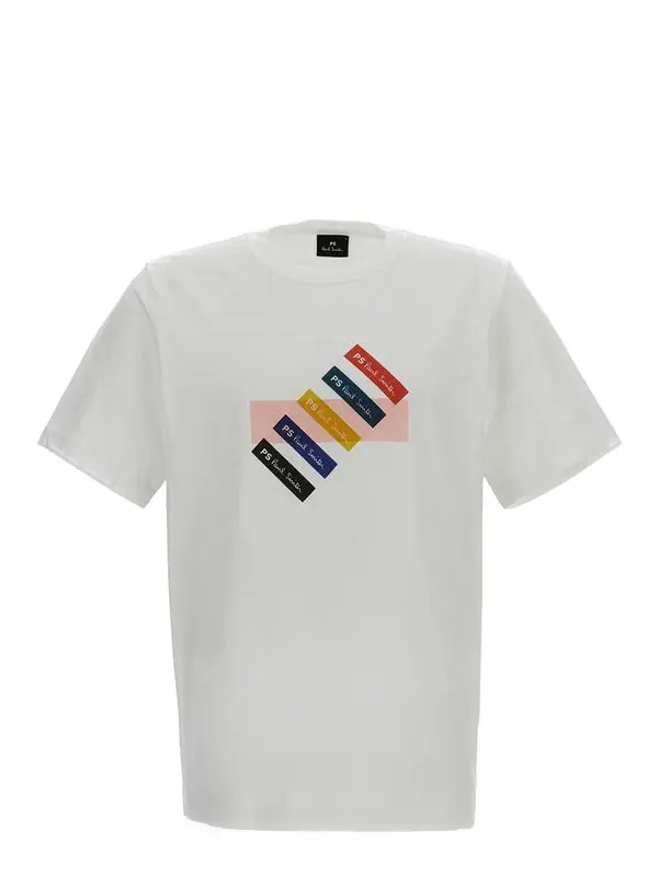 Paul Smith Short-sleeved Shirt With Print - White